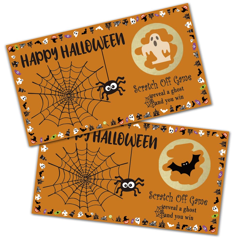 Amazon.com: REWIDPARTY Halloween Party Game Scratch Off Cards（32 PCS ...