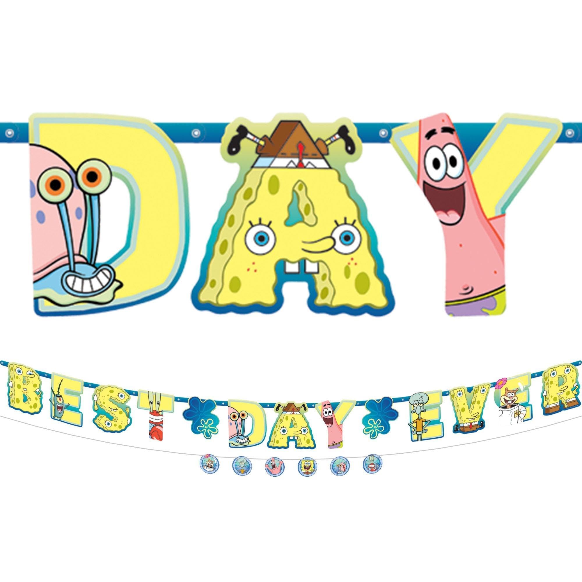 Spongebob Birthday Banner