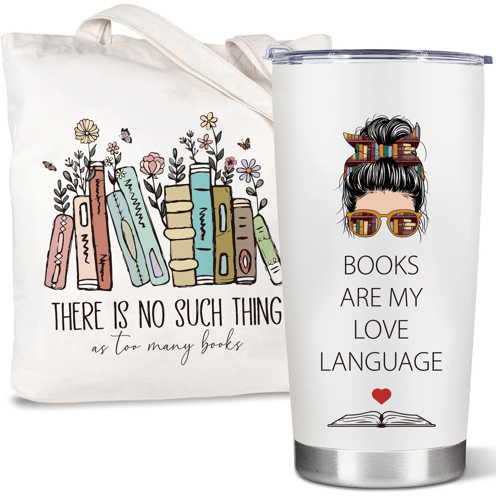 Amazon.com: Bookworm Gifts for Readers Book Lovers Women, Book Themed ...