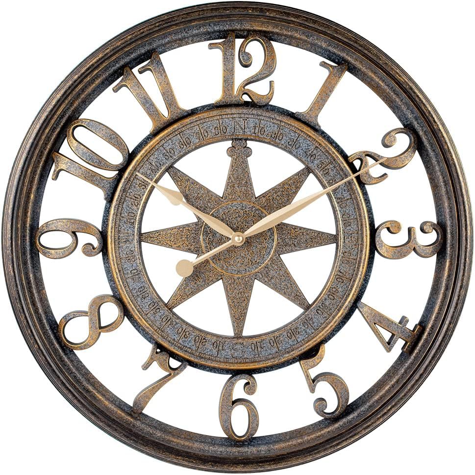 Amazon.com: Adalene Wall Clocks Battery Operated Non Ticking ...