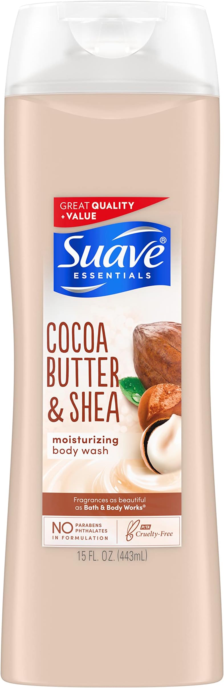 Amazon.com : Suave Essentials Body Wash Creamy Cocoa Butter and Shea ...