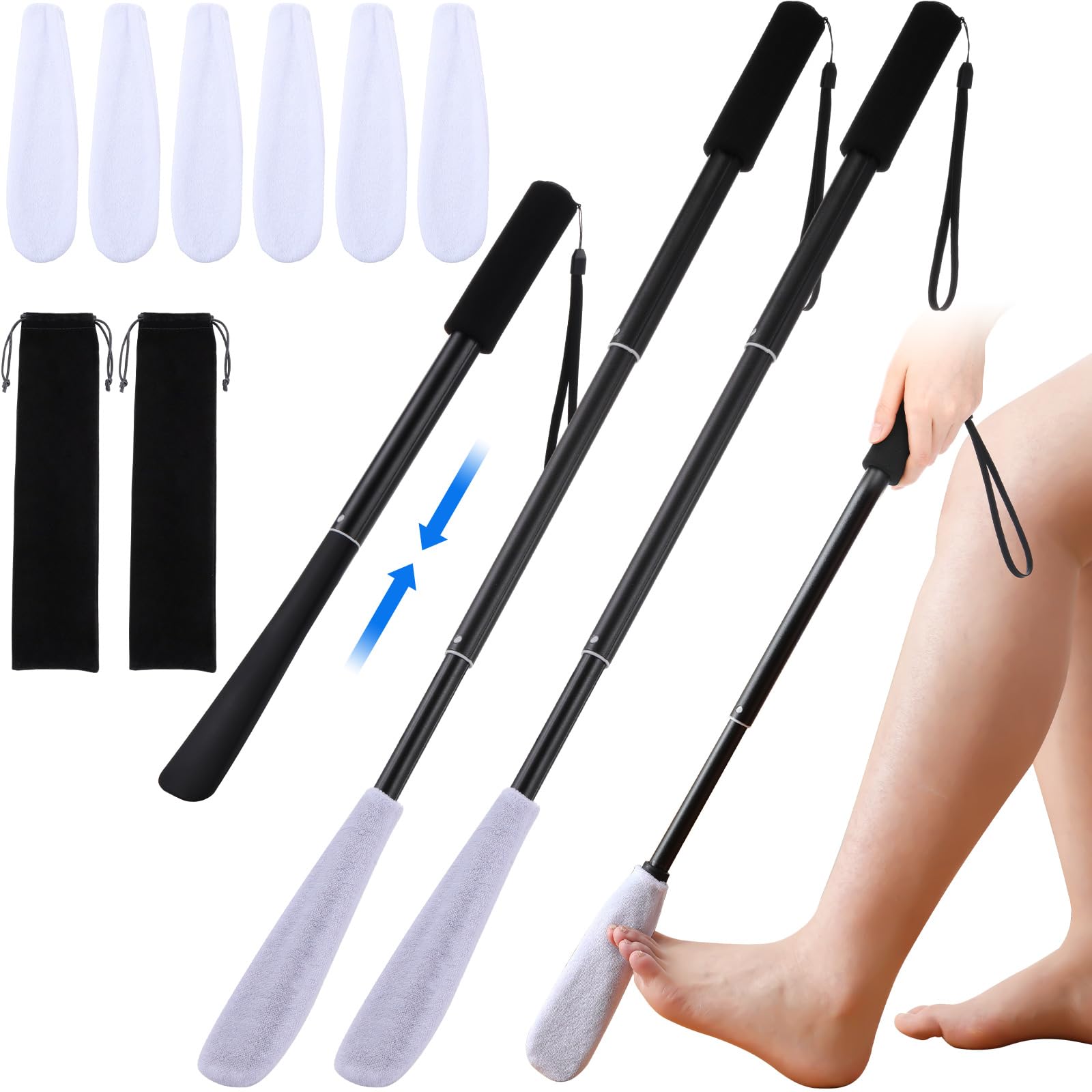 Amazon.com : Sunnyray 2 Set Toe Cleaning Brush with Reusable Drying ...