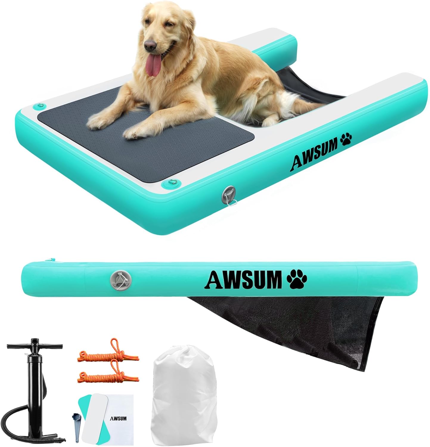 Amazon.com : Inflatable Dog Water Ramp Float Floating Boat Ramps for ...