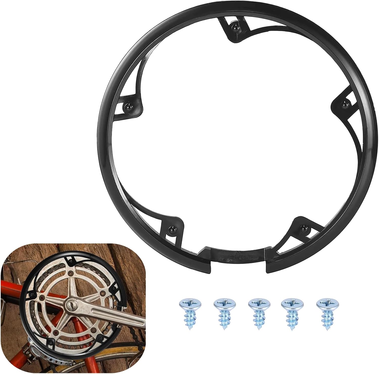Amazon.com : Selxran 1 Pack Bicycle Chain Wheel Protector Professional ...