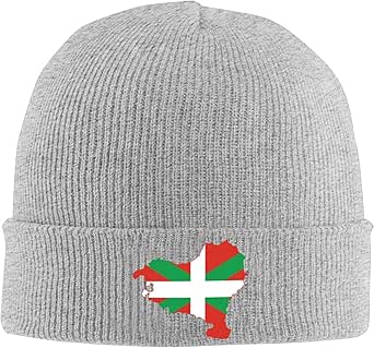 Basque Flag Map Cozy Winter Essential: Hand-Knitted Hat Ultimate Warmth ...