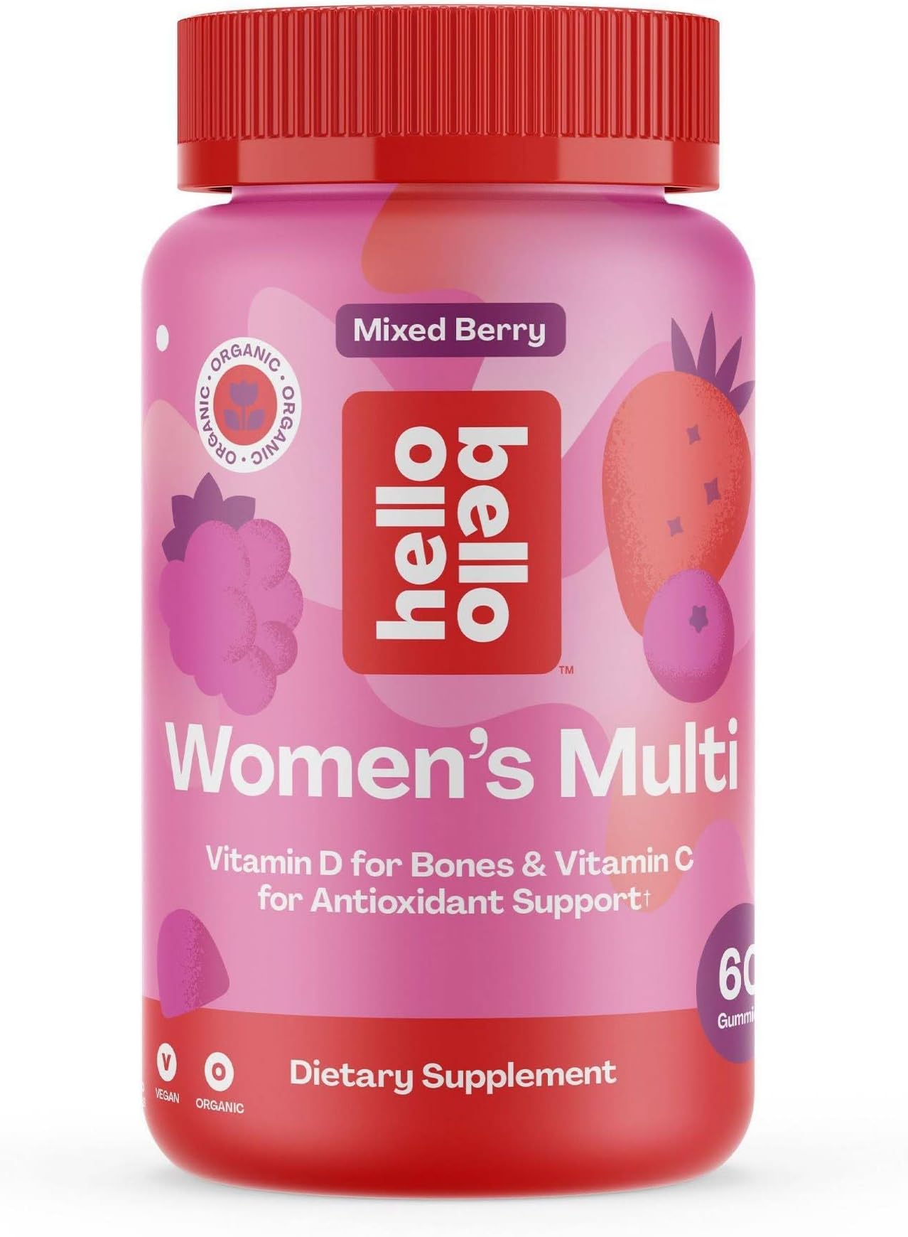 Amazon.com: Hello Bello Organic Women's Multi Gummy Vitamins - Vegan ...