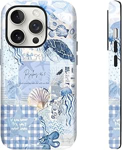 Amazon.com: QUENCASETS Case Compatible with iPhone 16,Compatible with MagSafe, Beachy Blue ...