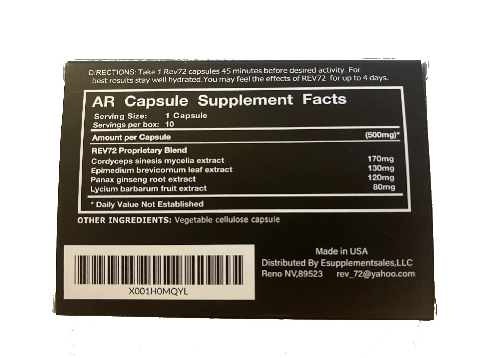 Many popular brands REV72 - 72 Hour Powerful 72hr Natural Male Stimulant that Performs ...