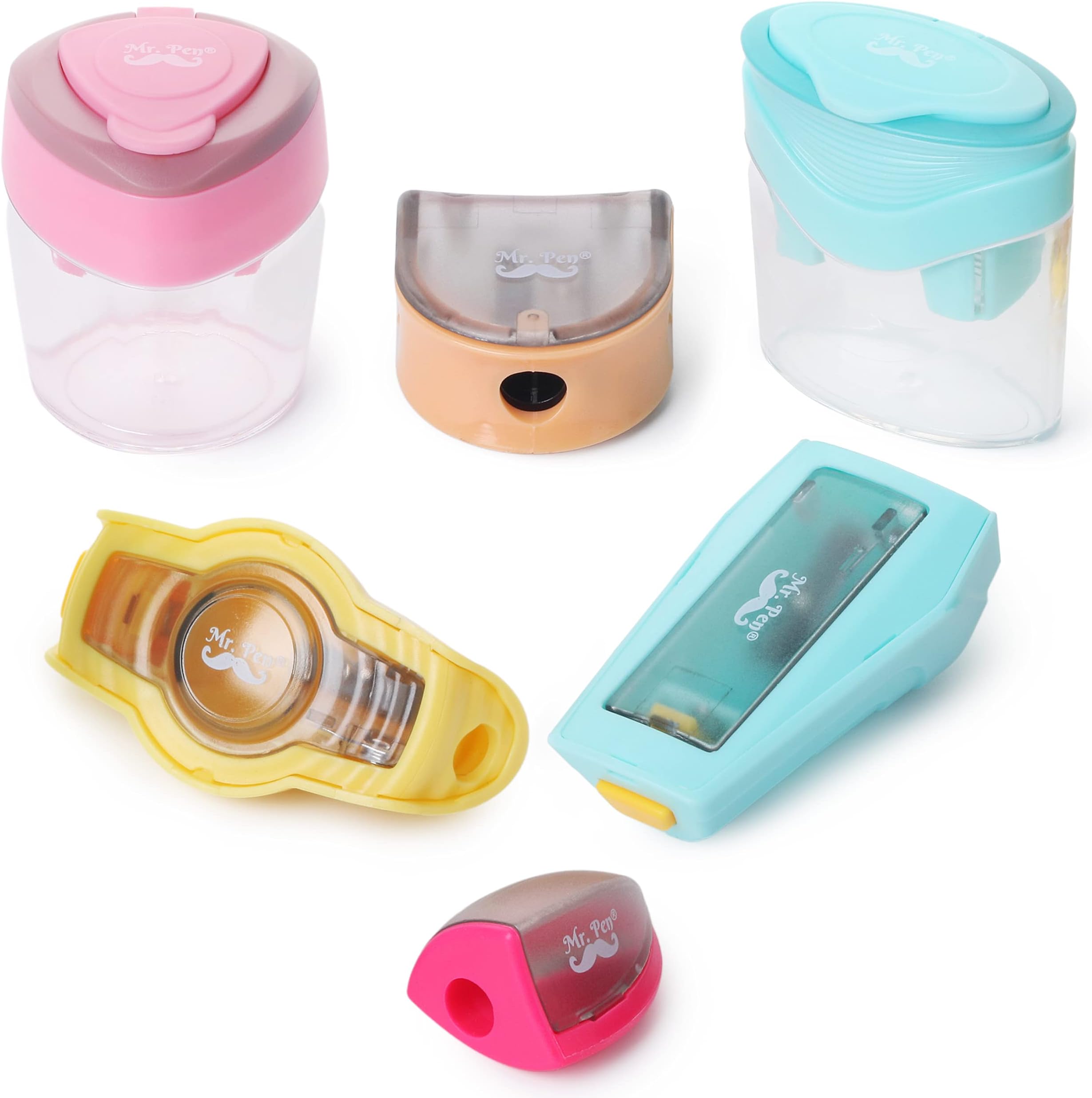Amazon.com : SZJHXIN Pencil Sharpener, Pack of 4 Pencil Sharpener ...