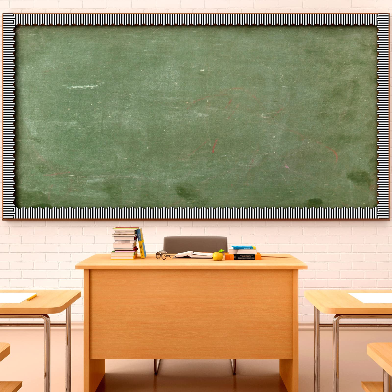 Bulletin Board Borders 66 Ft Dark Wood Bulletin Board Border, Rustic ...