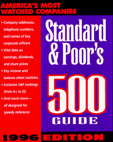 Amazon.com: Standard & Poor's 500 Guide: 9780070521544: Brand: Mcgraw ...