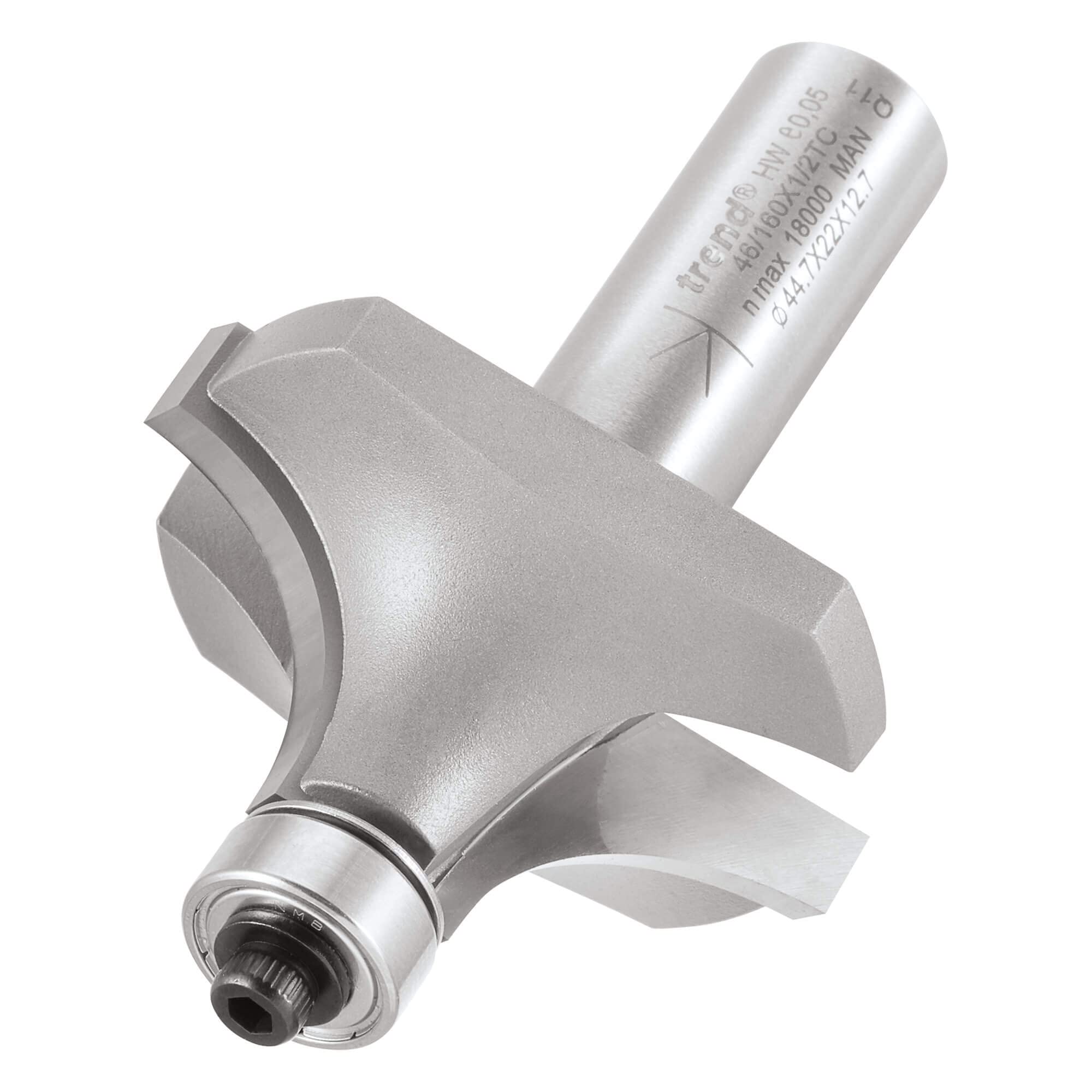 Trend Professional Bearing Guided Ovolo Router Cutter, 16mm Radius, 1/2 ...