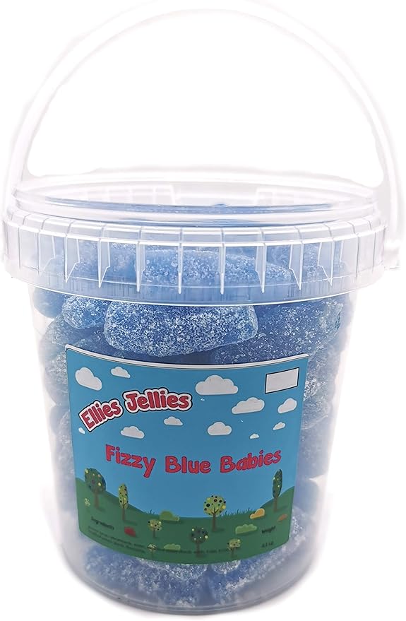 Ellies Jellies® Fizzy Blue Babies 611g Bucket : Amazon.co.uk: Grocery