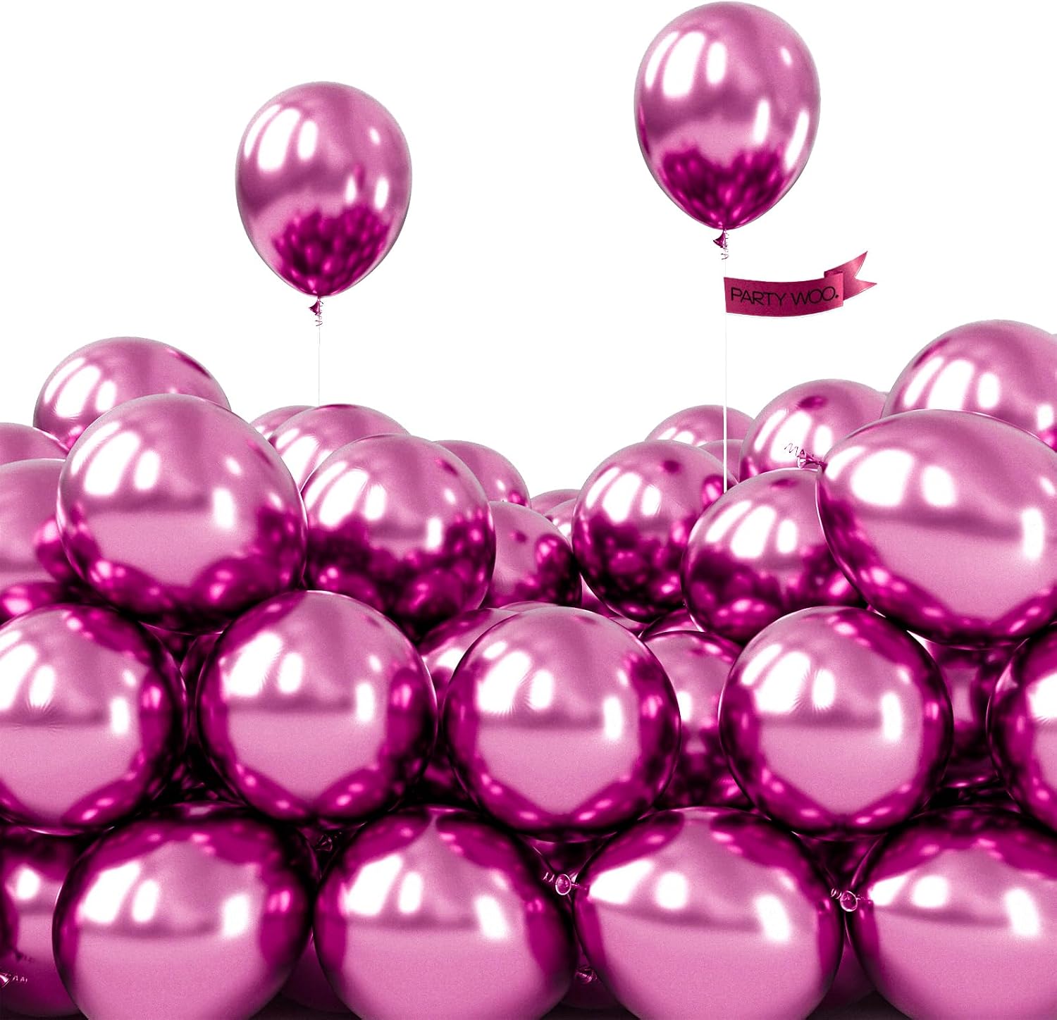 Amazon.com: PartyWoo Metallic Magenta Balloons, 50 pcs 5 Inch for ...
