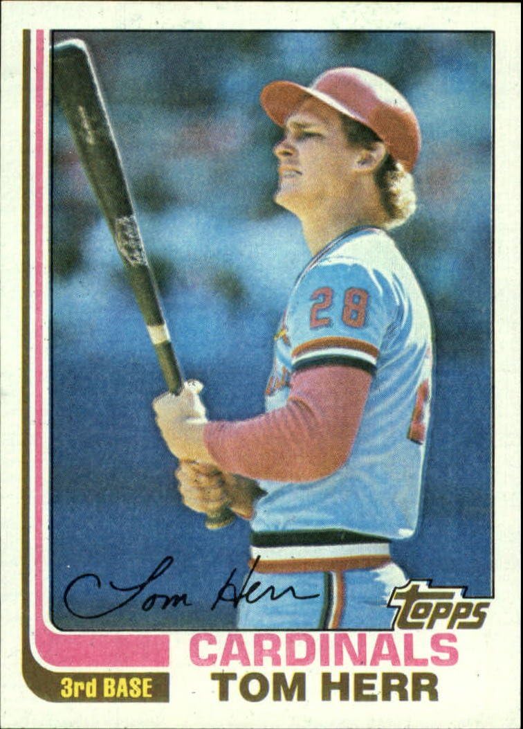 Amazon.com: 1982 Topps Baseball Card #27 Tom Herr : Collectibles & Fine Art