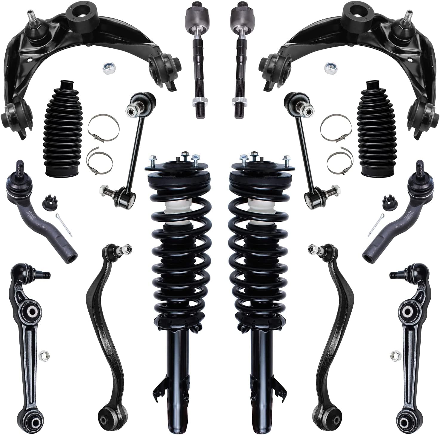 Amazon.com: Detroit Axle - 16pc Front End Suspension Kit for 2003-2008 ...