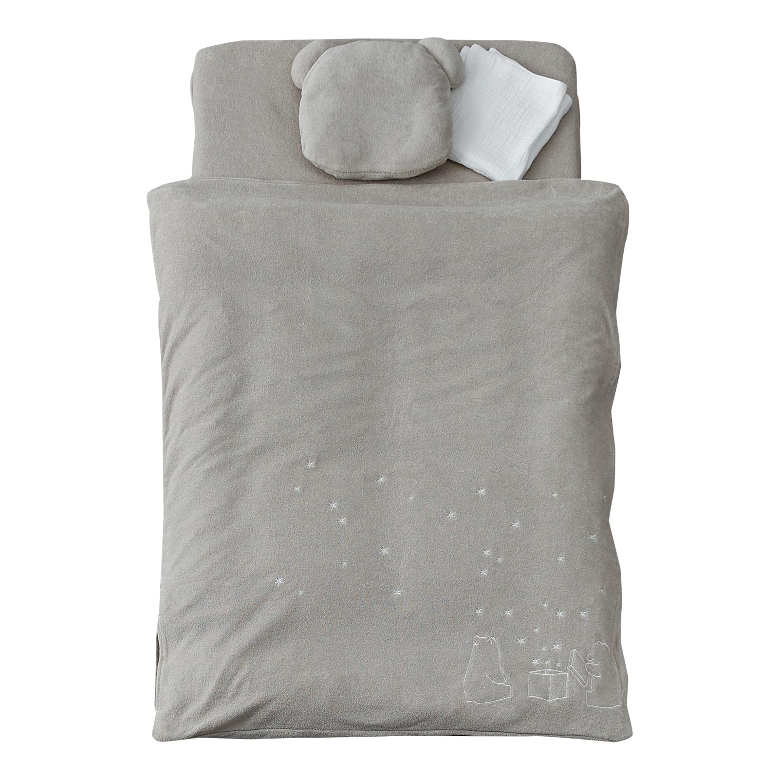 Amazon.co.jp: LOWYA ロウヤ 丸洗いOK ベビー布団 8点セット お昼寝マット 吸放湿綿 防水シーツ コットン100% 天然綿 ミニ グレージュ : ベビー＆マタニティ