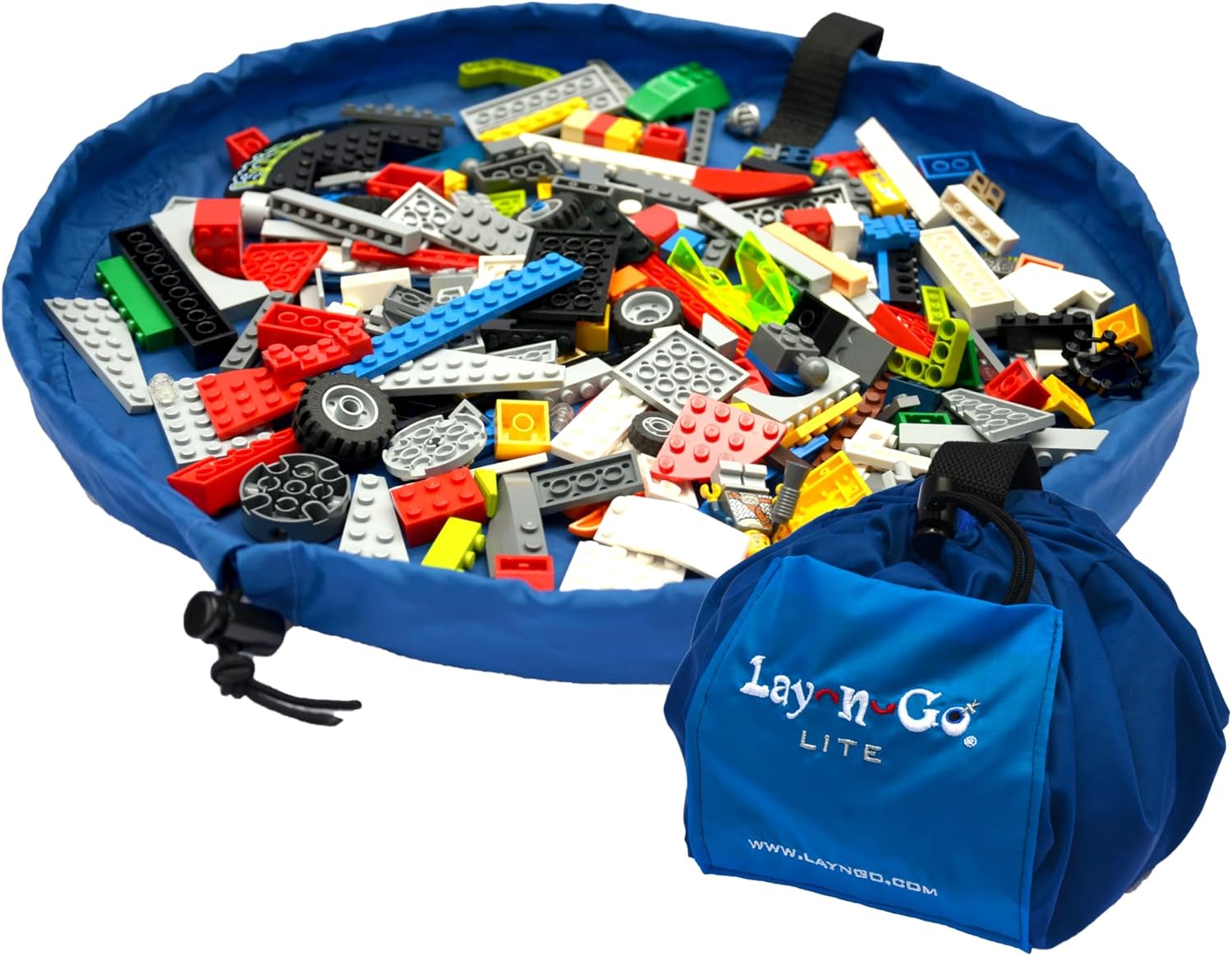 Amazon.com: Lay-n-Go 2-in-1 Small Portable Drawstring Toys Storage ...