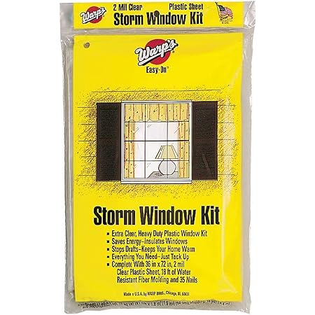 Warp Brothers EZ-36 Storm Window Kit, 36-Inch by 72-Inch ...