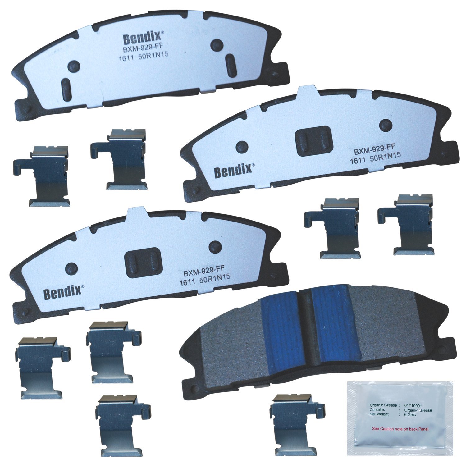 Snapklik.com : Bendix Fleet Metlok MKD1611FM Semi-Metallic Front Brake ...