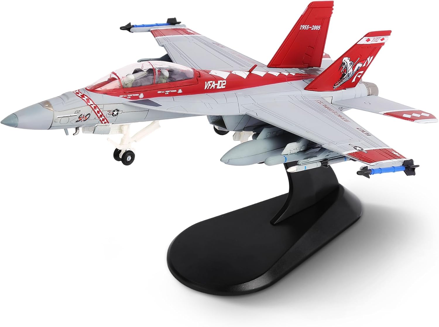 Amazon.com: HANGHANG 1/100 Military Model Plane F/A-18 VFA-102 ...