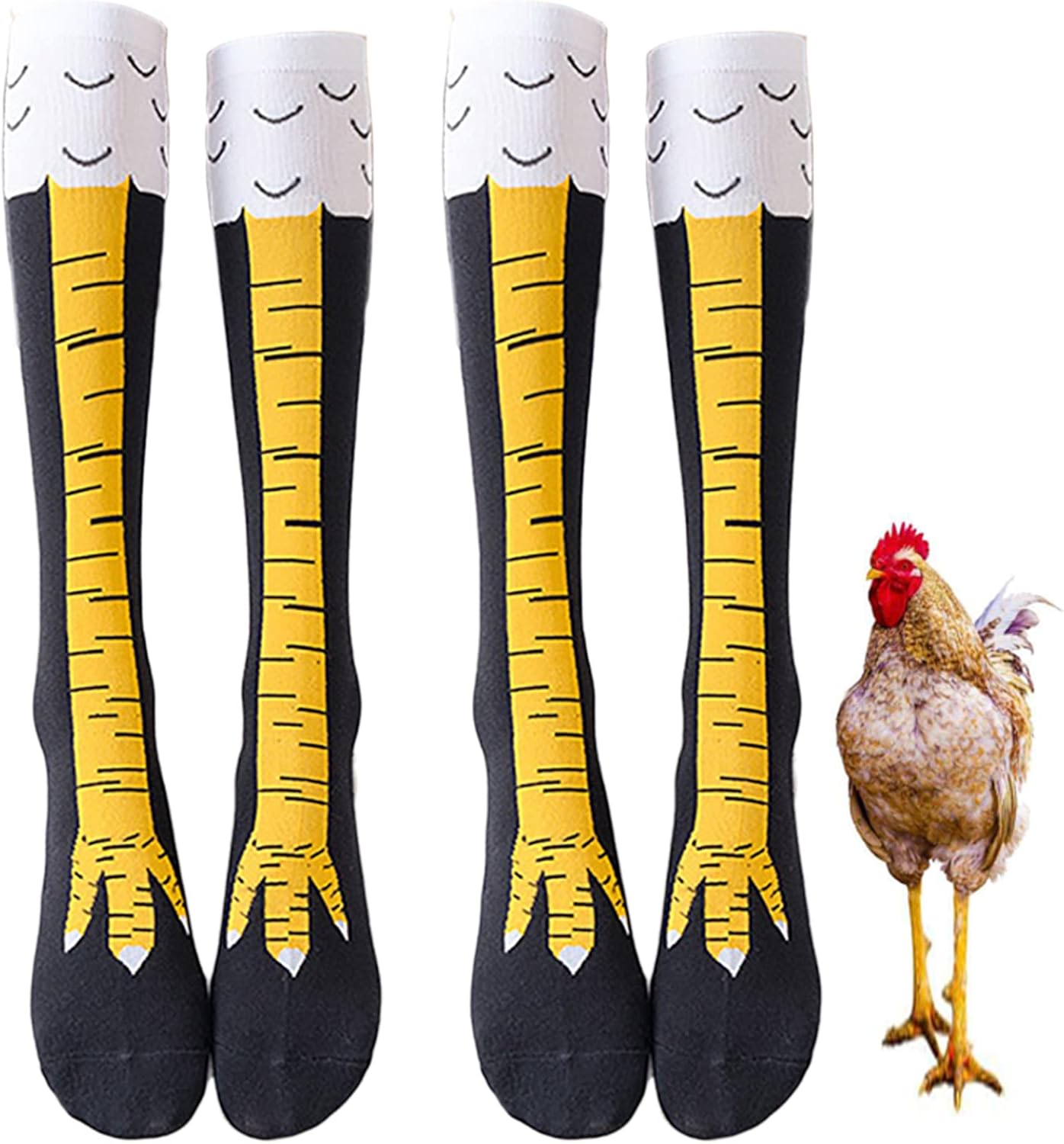 LILICO Calcetines De Dibujos Animados 3D con Punta ImpresióN Pollo para ...