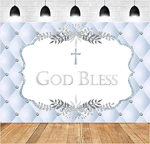 Amazon.com : 6x4 Feet Baby Blue Boy Baptism First Communion Party ...