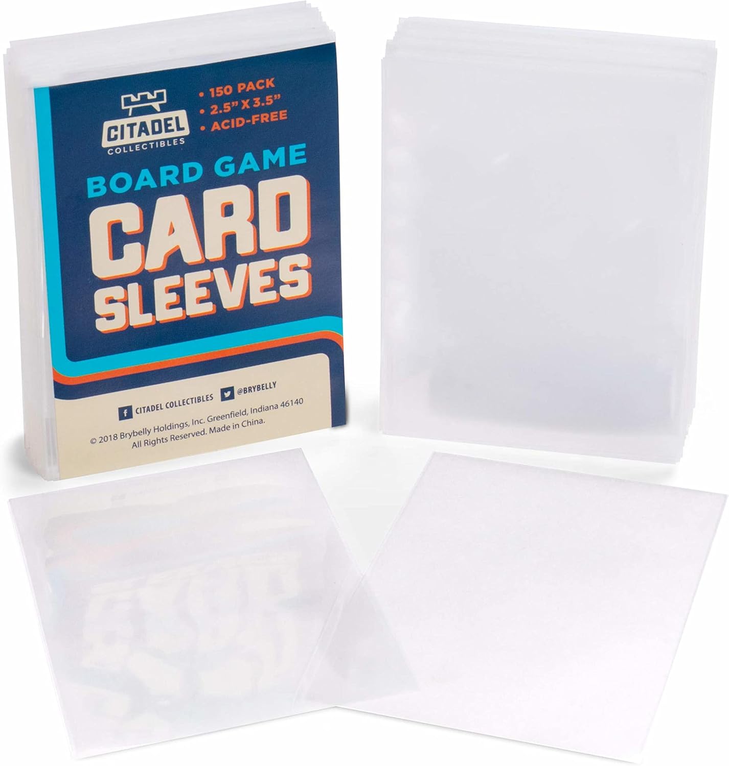 Amazon.com: 150 Board Game Card Sleeves - Durable 2.5" x 3.5" Plastic ...
