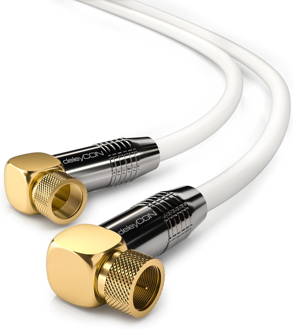 deleyCON 15m (49.21 ft.) SAT Antenna Cable HDTV Satellite Cable Coaxial ...