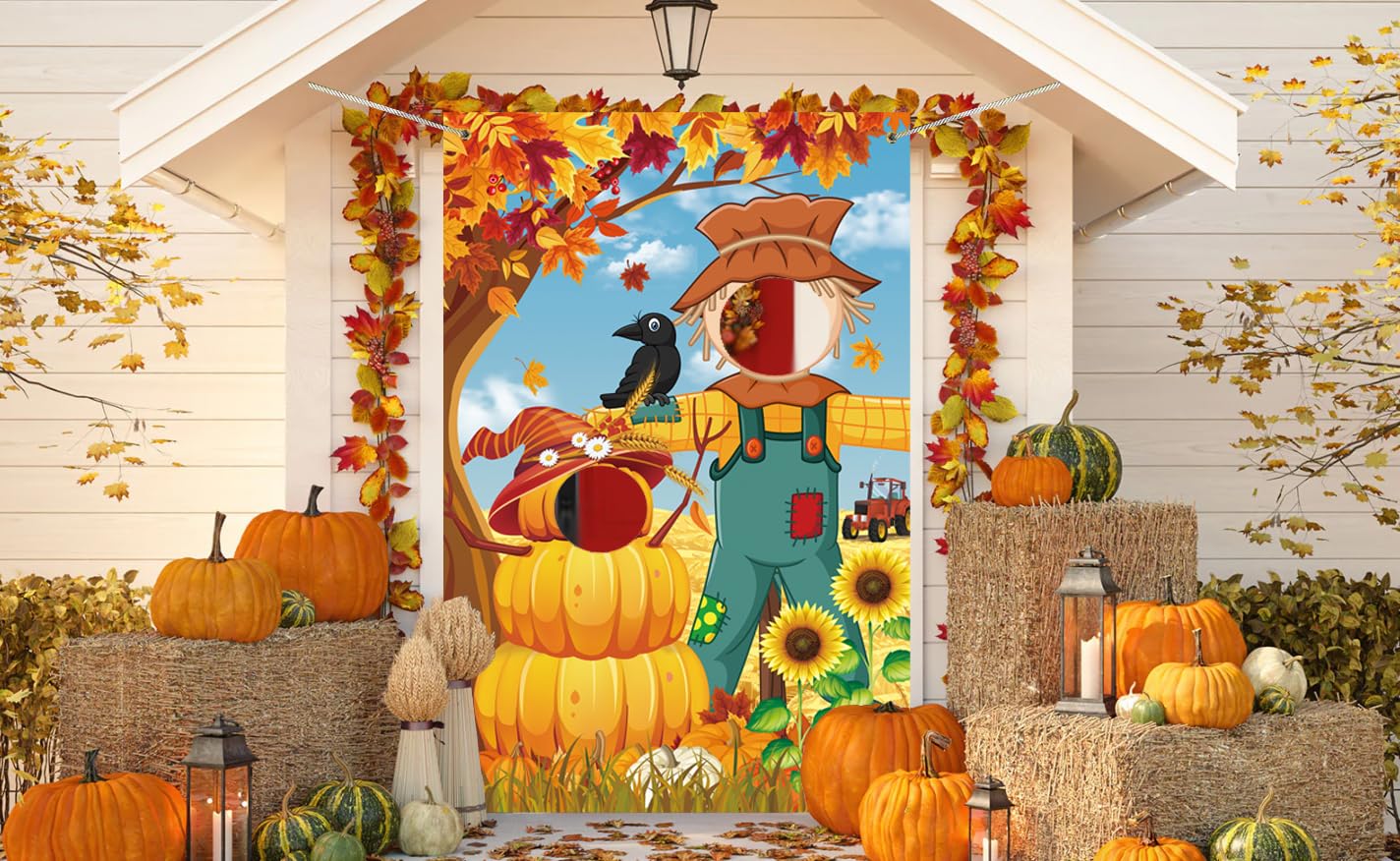 Autumn Scarecrow Wallpaper Desktop Screensaver