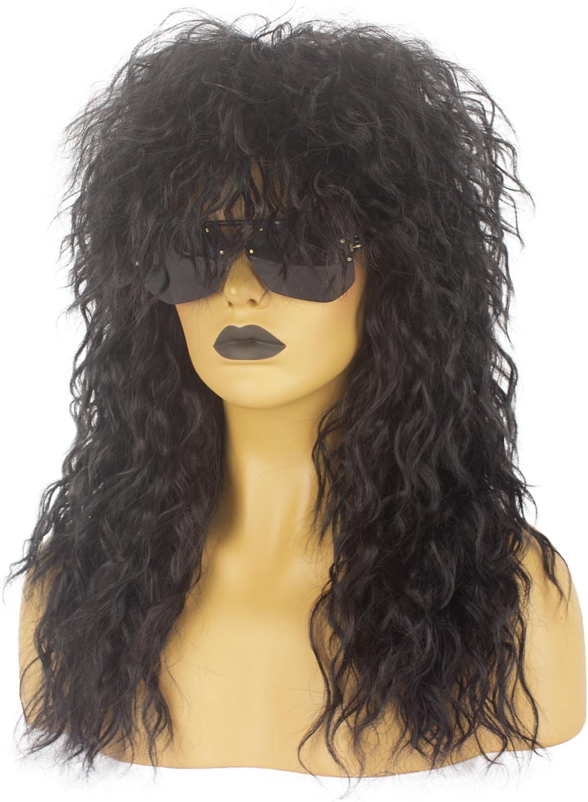 Amazon.com: QACCF Costume Wig 80s Wigs Halloween Costumes Male Rock Wig ...