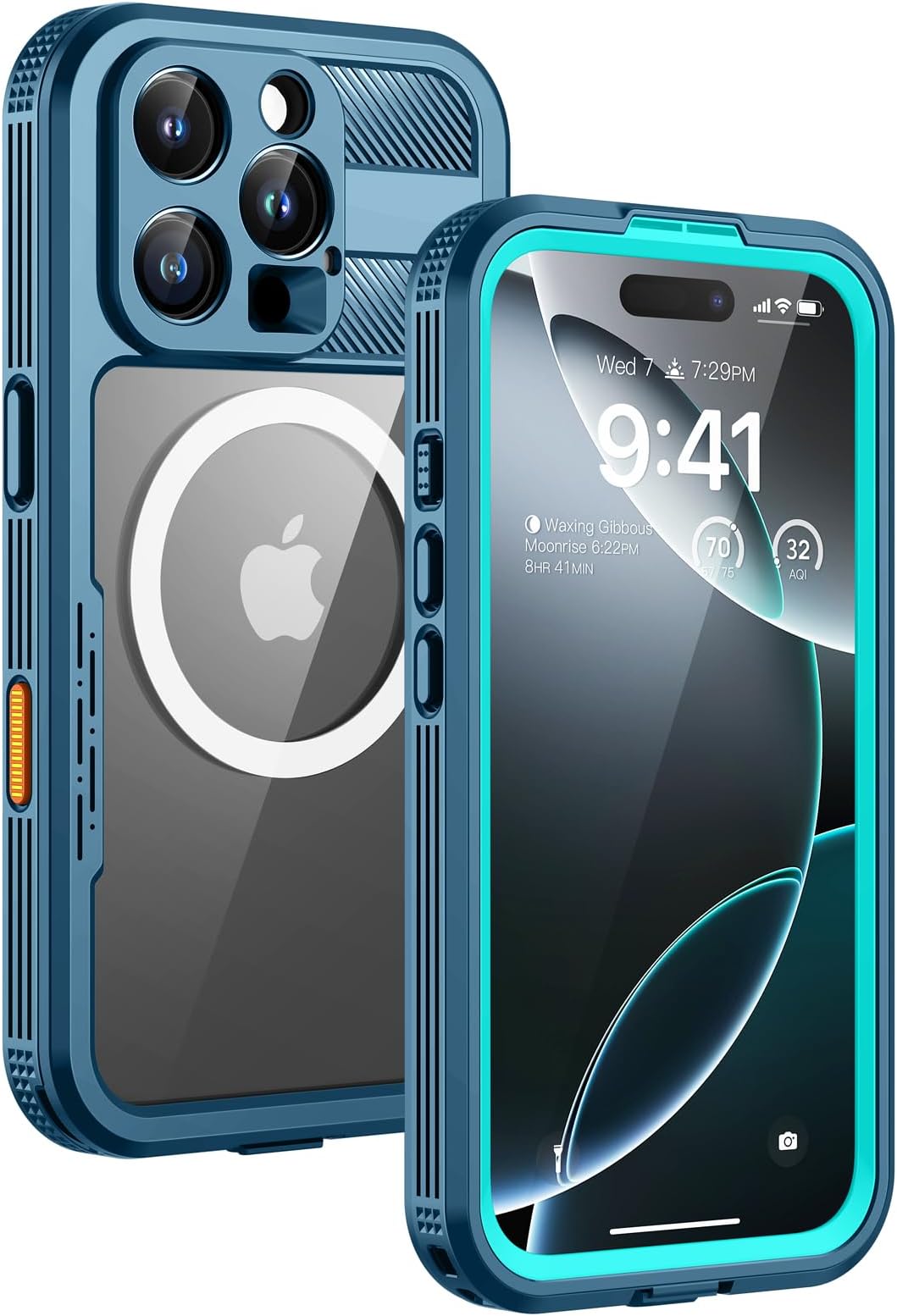 Amazon.com: Hertekdo IP68 Waterproof Case for iPhone 16 Pro Max, Full ...