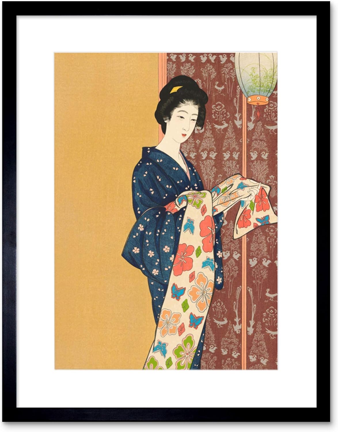 Amazon.com: Goyo Hashiguchi Geisha Portrait Artwork Framed Wall Art ...