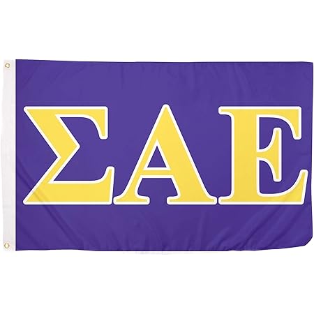 Amazon.com : Sigma Alpha Epsilon USA Letter Fraternity Flag Greek ...
