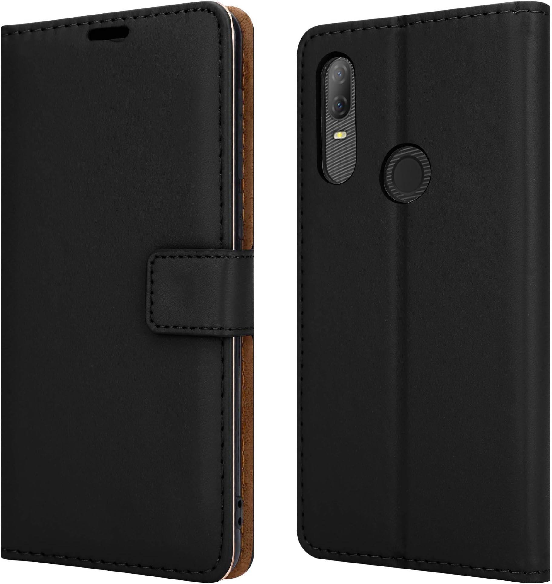 For Alcatel 1S (2020) 5028Y (6.22") Leather Phone Case, Magnetic ...