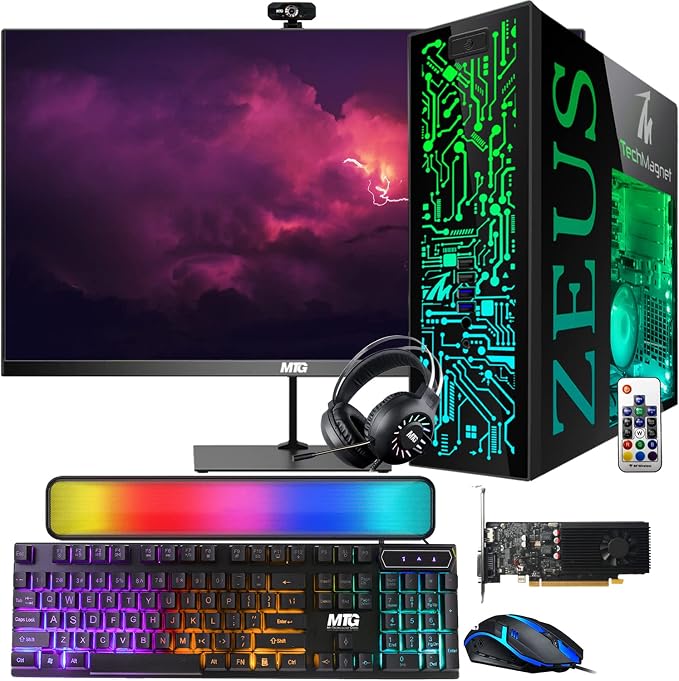 Amazon.com: TechMagnet Gaming Desktop PC, Intel i7 6th Gen, Zeus Pro 6 ...
