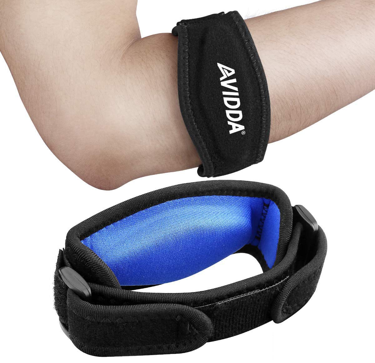AVIDDA Tennis Elbow Support Strap, Adjustable Elbow Brace with ...