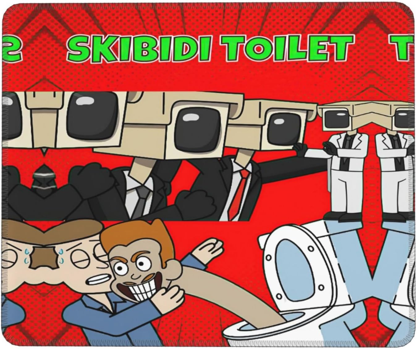 Amazon.com: Skibidi Game Toilet Mouse Pad Computer Mouse Mat for Home ...