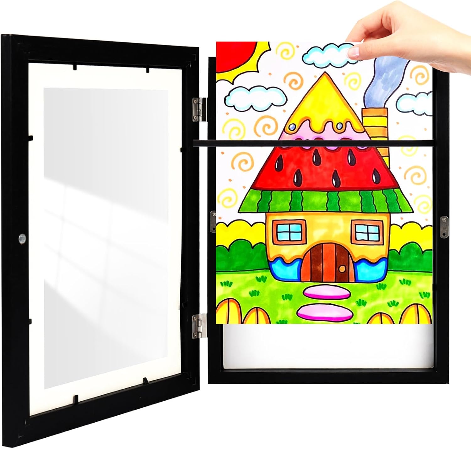 Czemo Kinder Kunstrahmen Frontöffnung A4, Kunstfoto Rahmen kinder Kunst ...