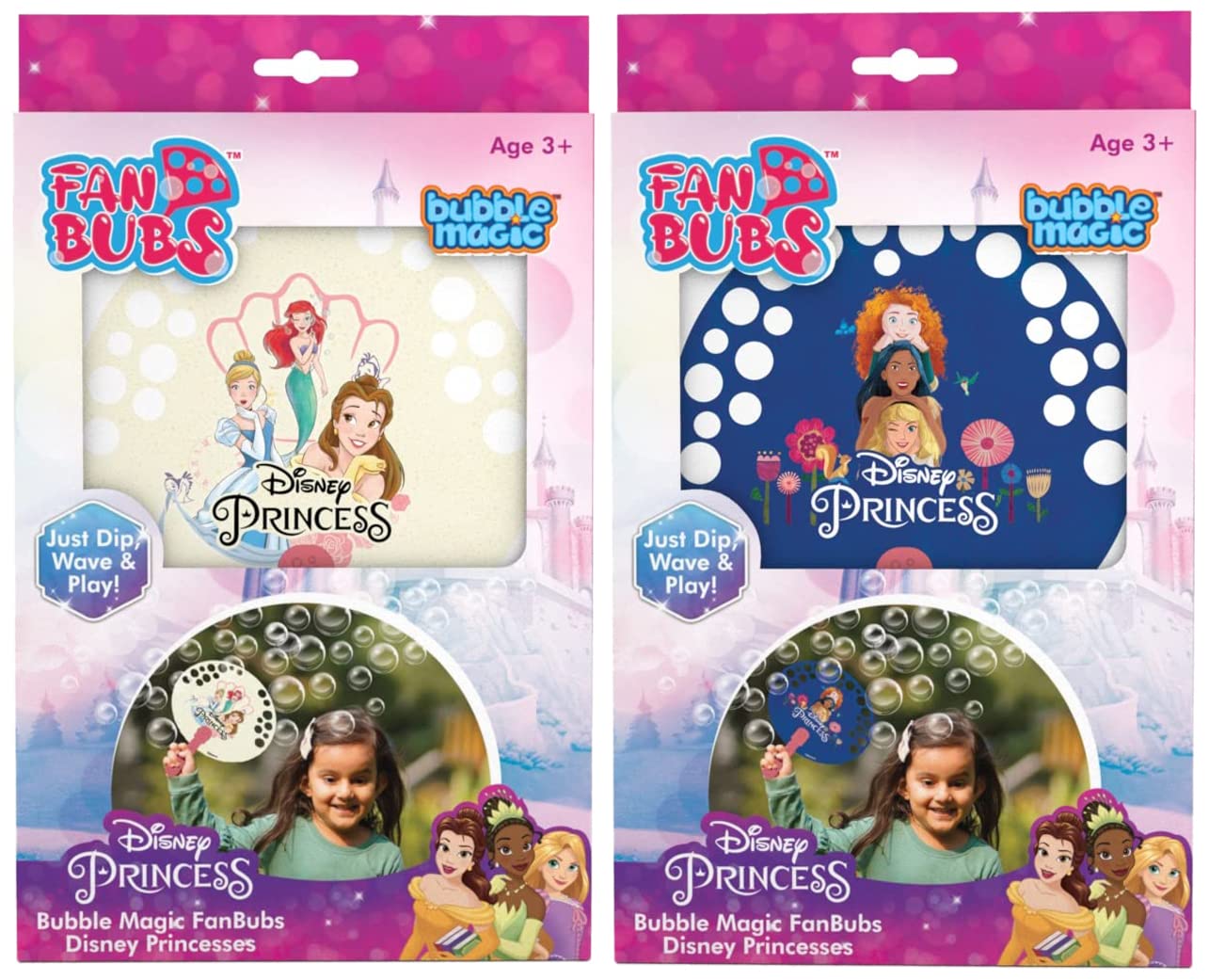 Buy Bubble Magic Fan Bubs-Princess Combo Pkof 2-DisneyPrincess|Thick ...