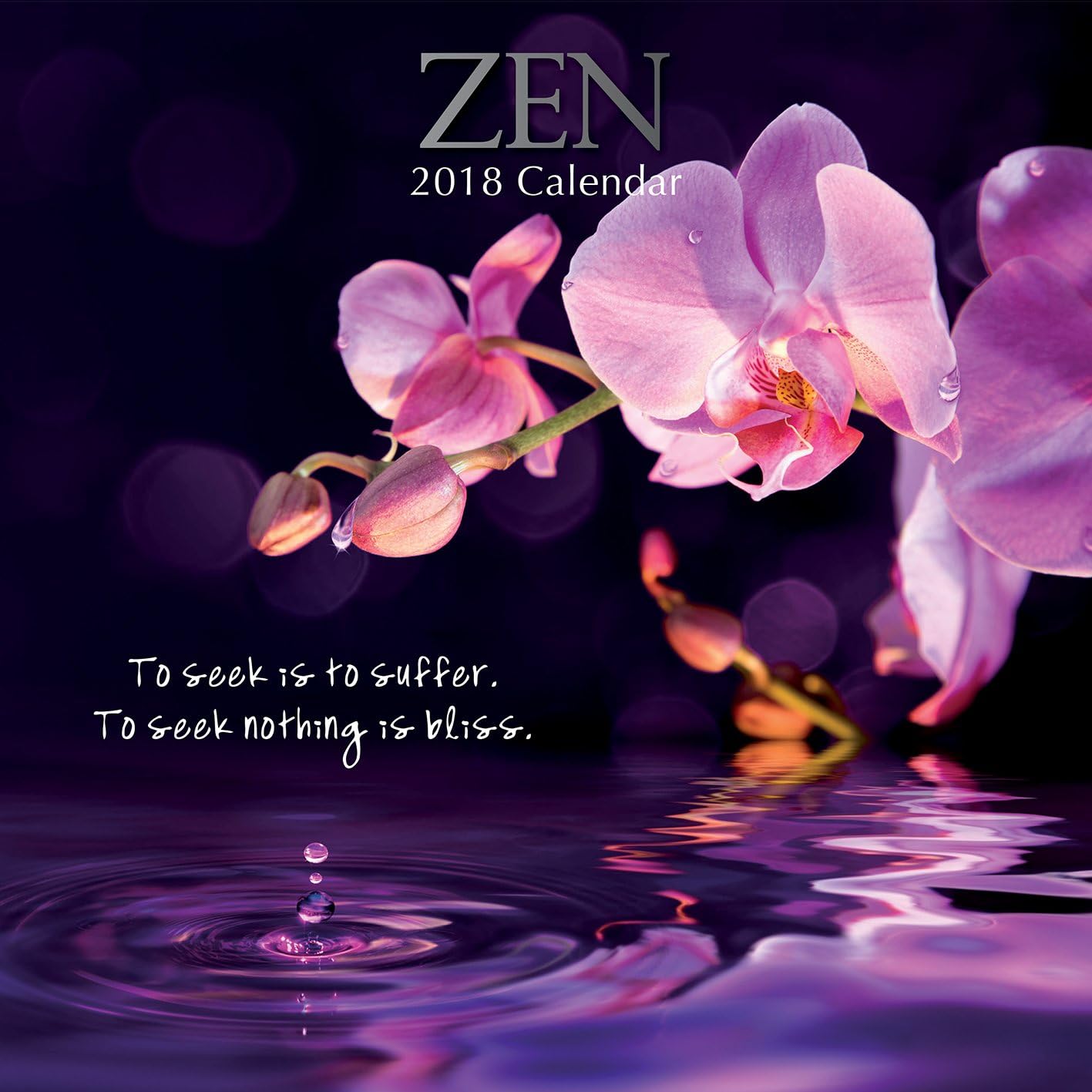 Amazon.com: 2018 Zen Calendar - 12 x 12 Wall Calendar - With 210 ...