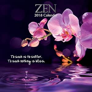 Amazon.com: 2018 Zen Calendar - 12 x 12 Wall Calendar - With 210 ...