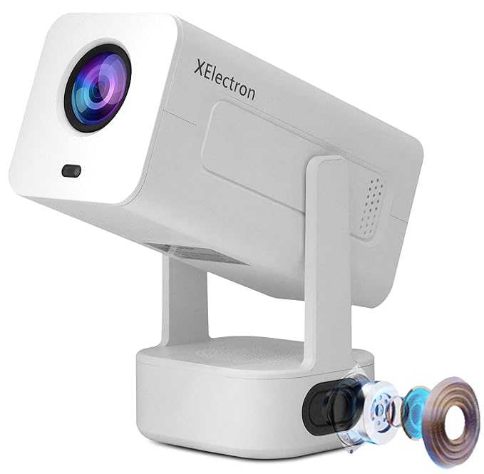 XElectron Techno Android 13 Smart Projector, 1080P & 4K Support, Bass ...