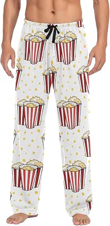 Pigsaly Popcorn Buckets Pajama Pants Cinema Snacks Movie Theater Men's ...