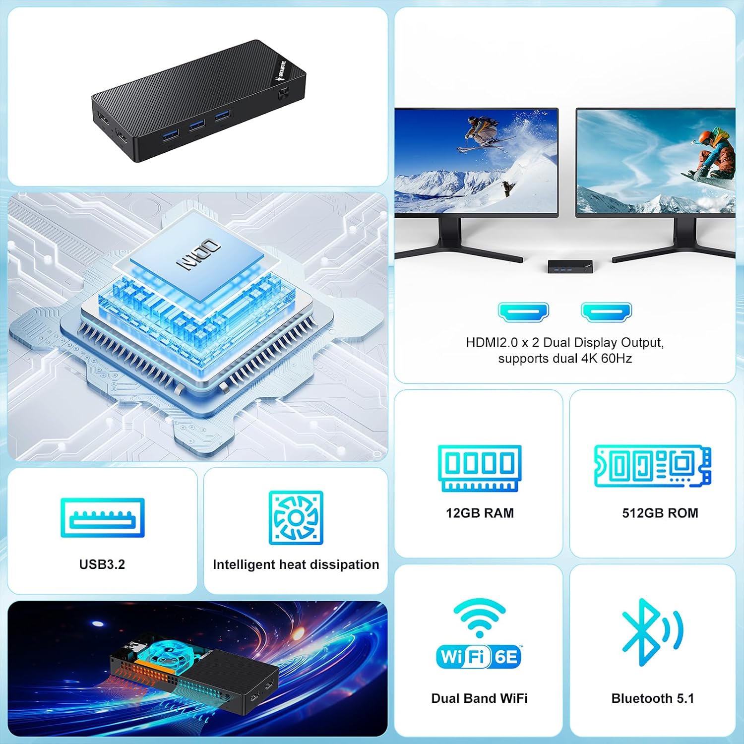 Mini PC, 12th Gen Alder Lake N100 (up to 3.4 GHz)- Philippines | Ubuy