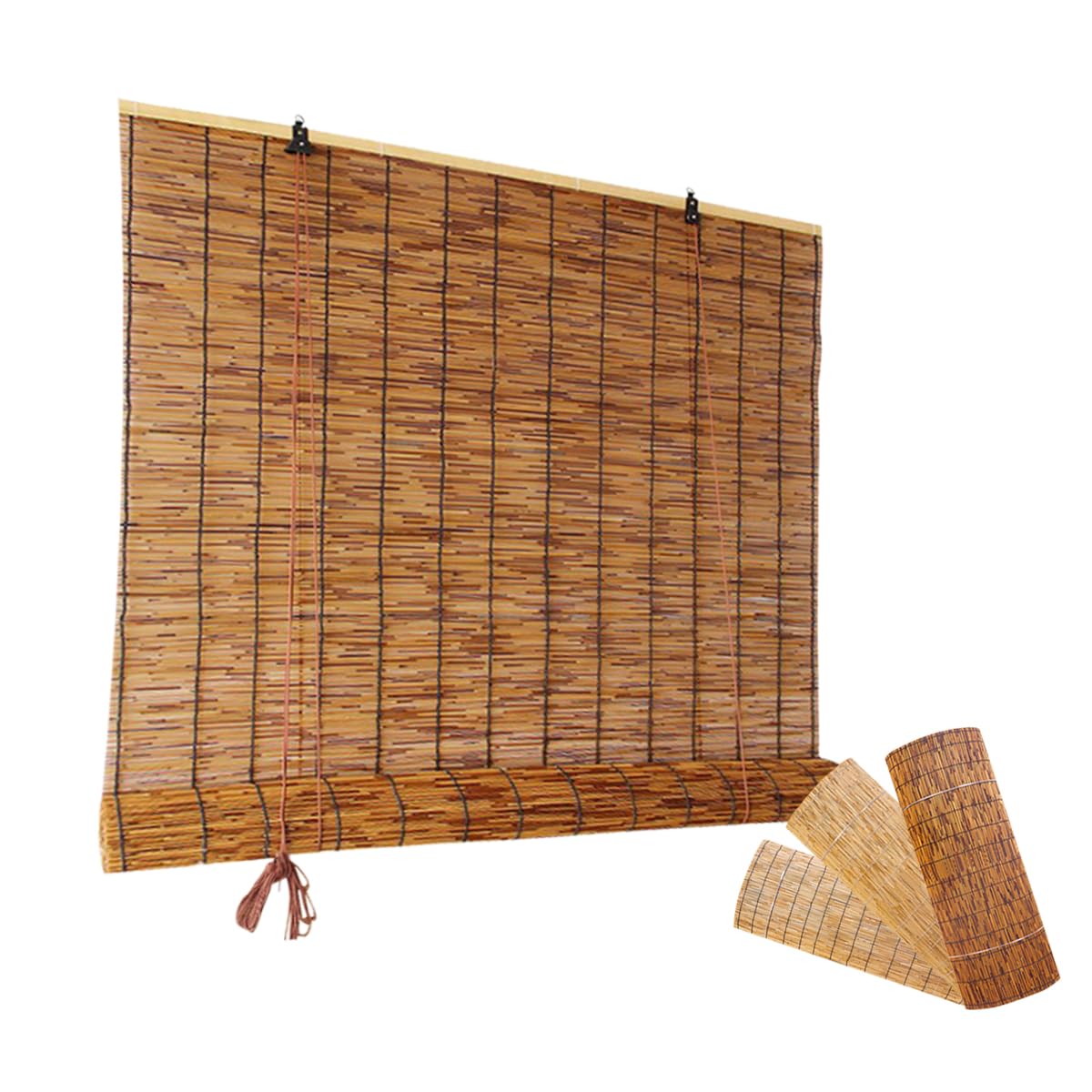 Amazon.com: Bamboo Blinds for Outdoor Patio Roll up Bamboo Shades ...