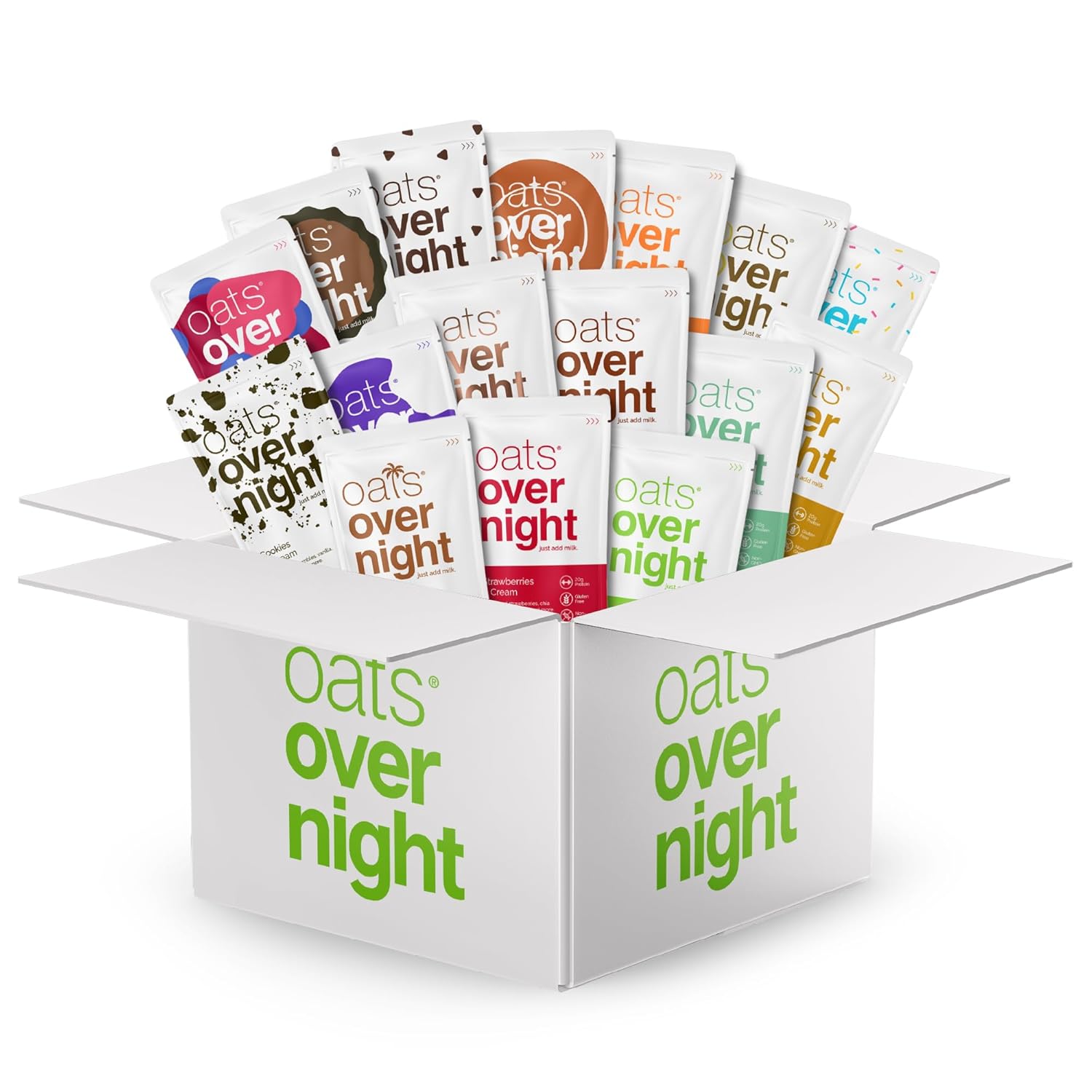 Amazon.com: Oats Overnight Ultimate Variety Pack - High Protein, High ...