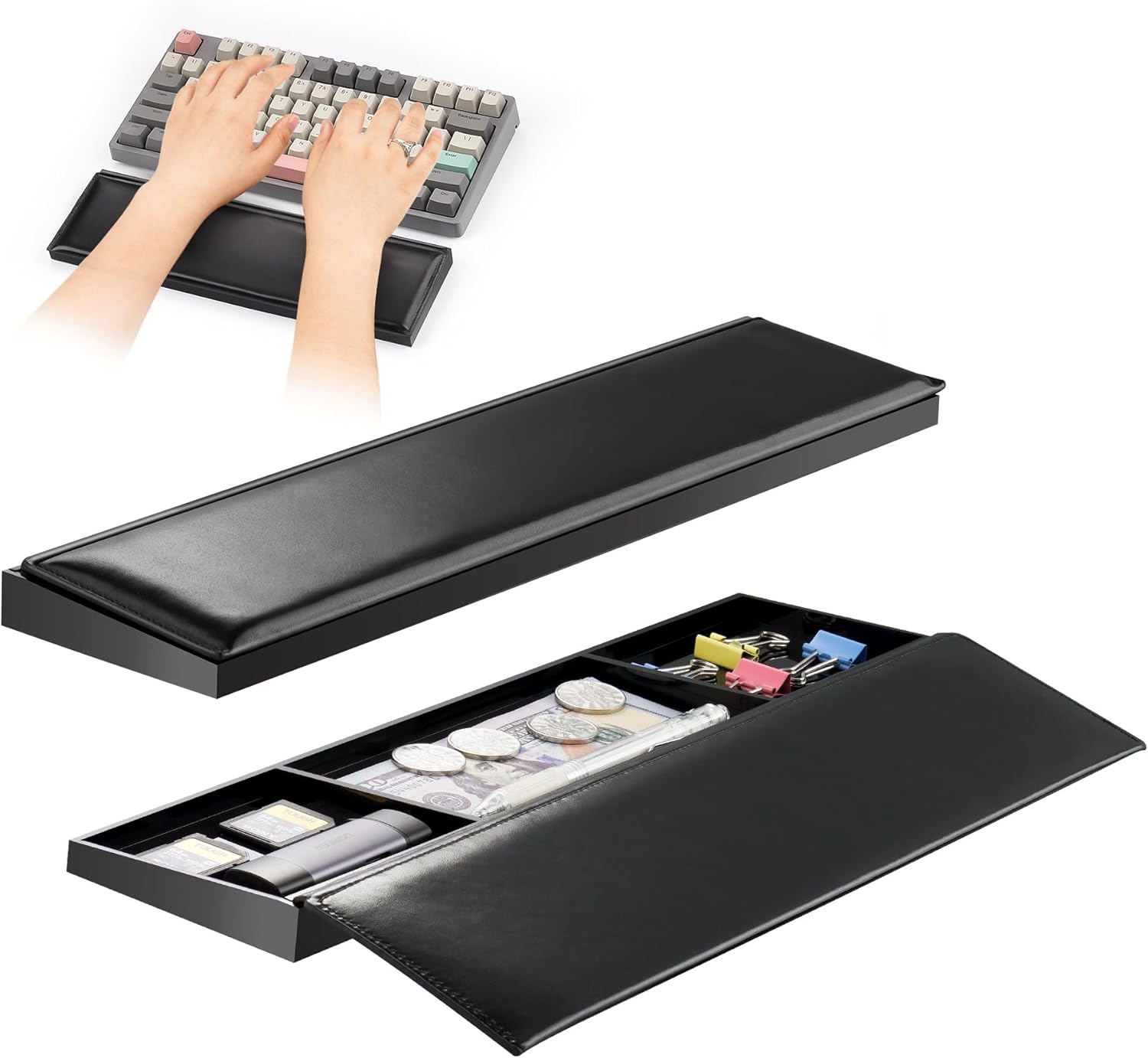 Tomorotec Multifunctional Keyboard Wrist Rest Pad with Integrated Flip ...