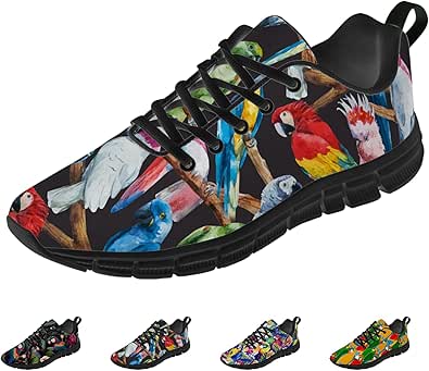 Amazon.com | Parrot Shoes for Women Men Running Shoes Walking Sneakers ...