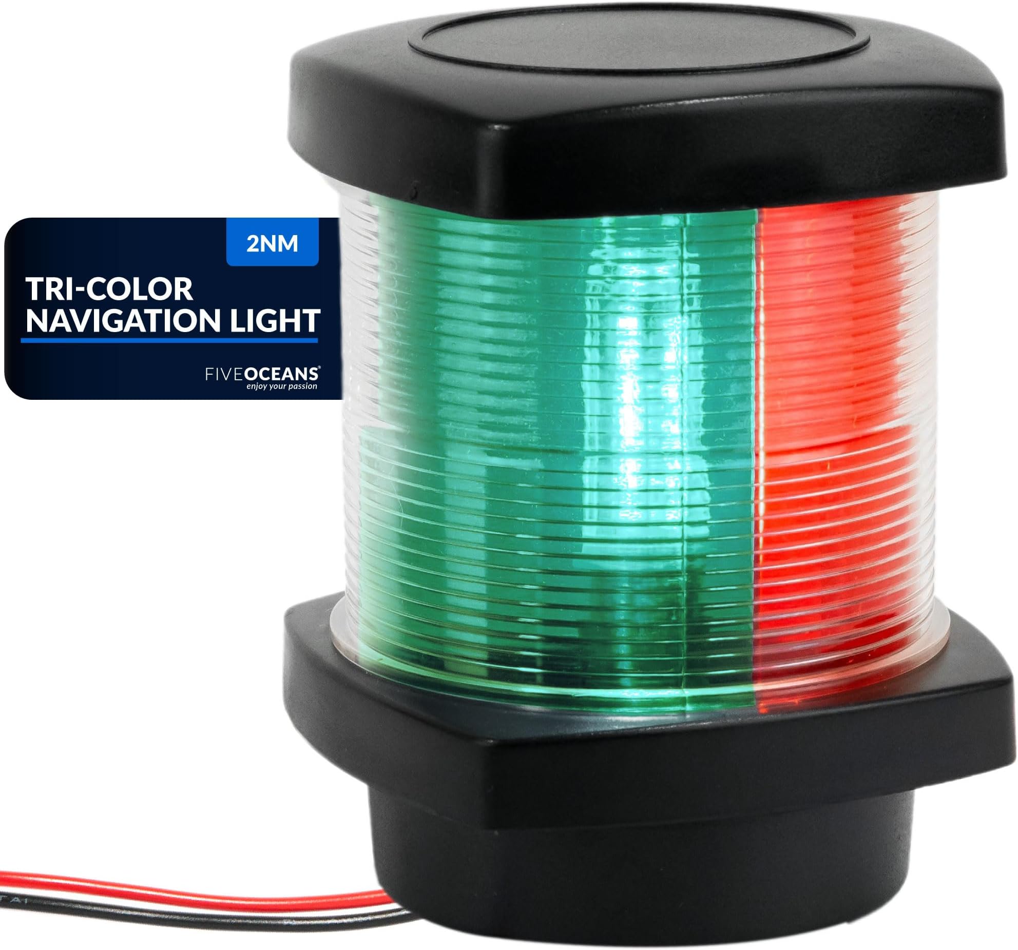 Amazon.com : Hella Marine NaviLED TRIO Tri Color Navigation Lamp - 2nm ...